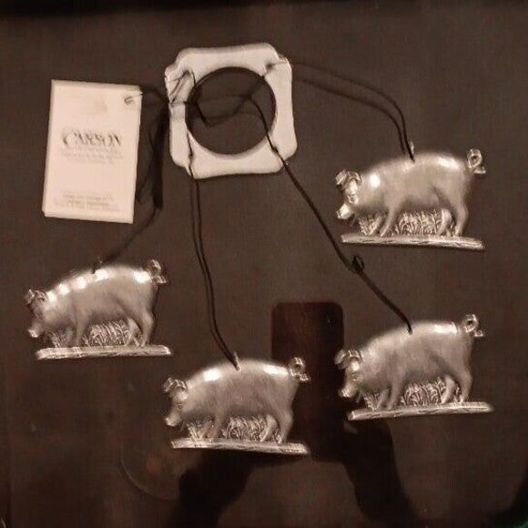 Carlton | Accents | Calson Pewter Pig Windchimes | Poshmark